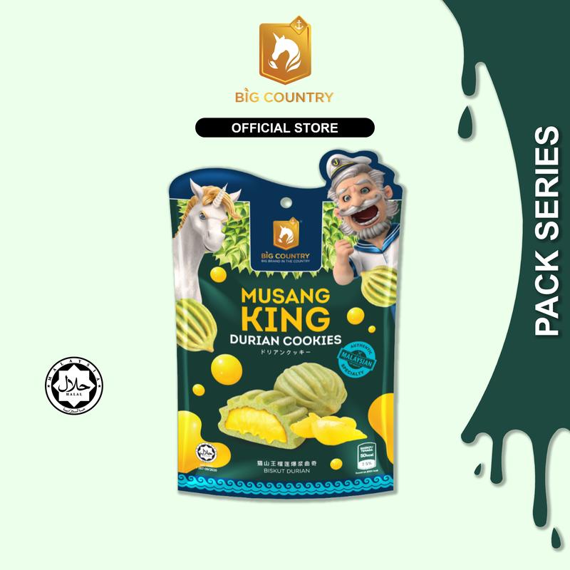 BIG COUNTRY -BISKUT DURIAN MUSANG KING PEK (70G) - TikTok Shop Malaysia