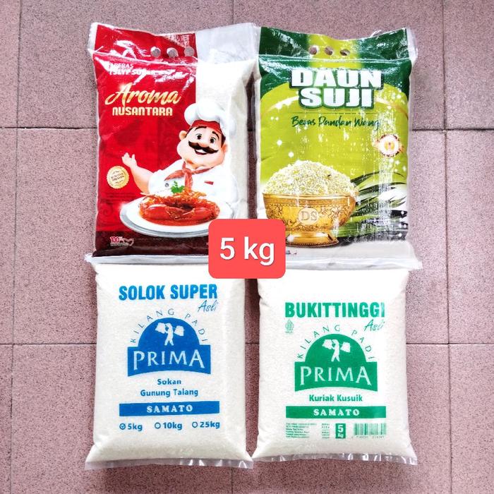 Jual 5kg Beras Solok Sokan / Beras Bukittinggi Kuriak Kusuik / Beras ...