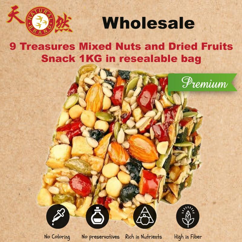 9 Treasures Mixed Nut and Dried Fruit Snack 1kg Wholesale with - TikTok ...