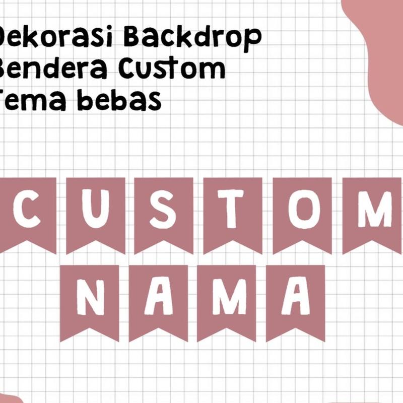 BUNTING FLAG CUSTOM PER HURUF / CUSTOM BUNTING FLAG - Shop | Tokopedia