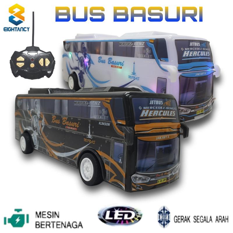 8T Mainan Mobil Remote Control Bus Telolet 6176D dengan Lampu dan Suara ...