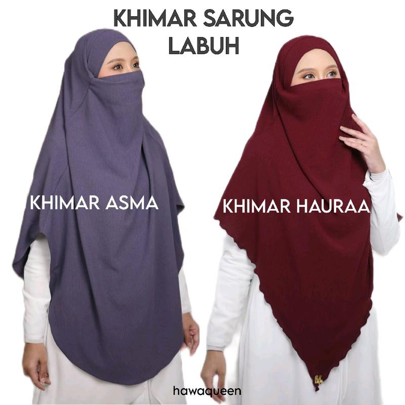 Khimar Tali Labuh Asma Hauraa Litup Purdah Cey Crepe Ironless - TikTok ...