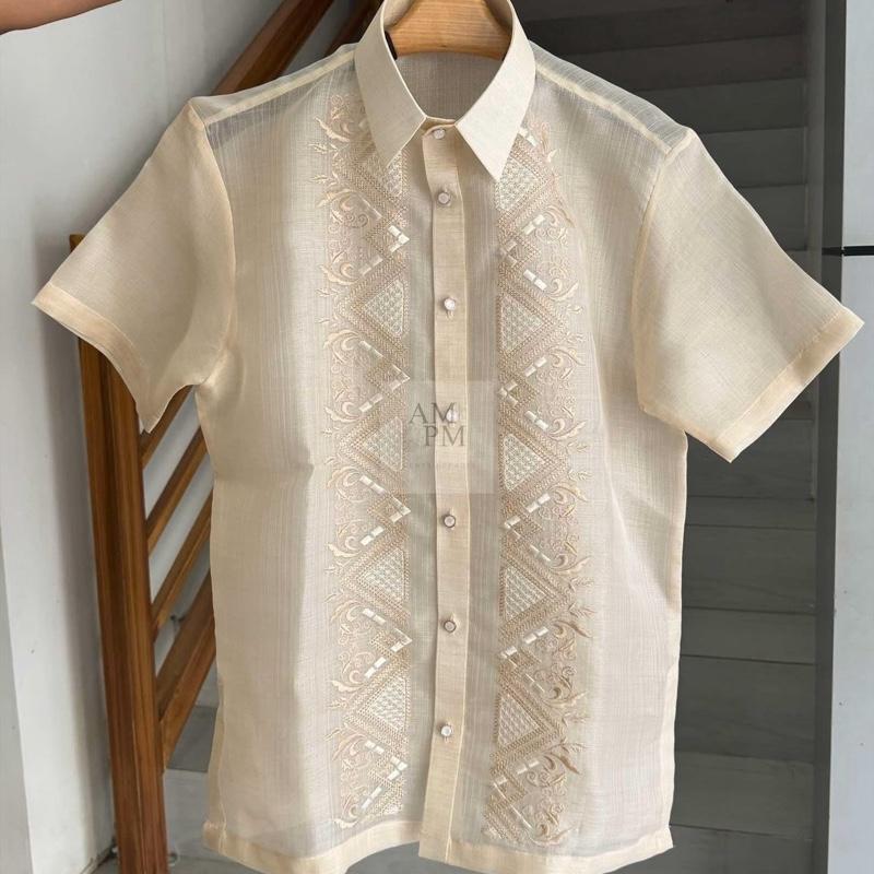 Polo Barong Pinya Cocoon (short sleeves-premium) - TikTok Shop Philippines