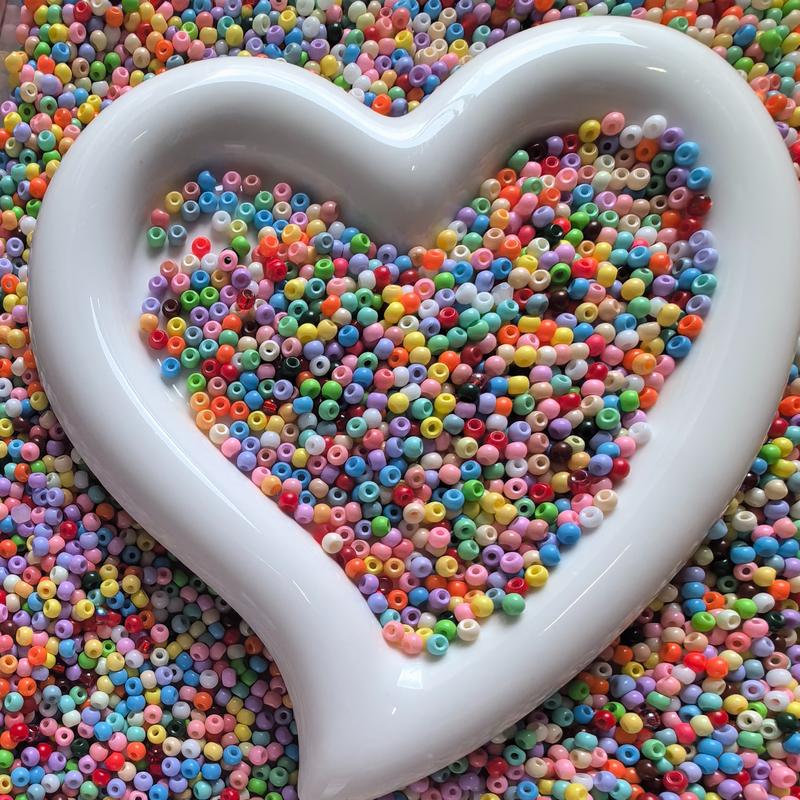 MIX 4MM acaron colorful Seed beads Peanut beads for DIY craft - TikTok ...