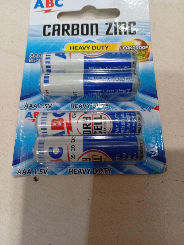 Baterai Batere Battery ABC CARBON ZINC AAA A3 BIRU BATRE REMOTE AC TC ...