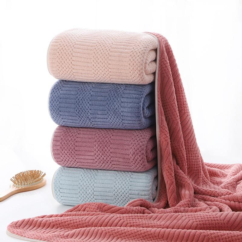 Cationic Bath Rag Soft Strong Water Absorbent Coral Velvet Hair ...