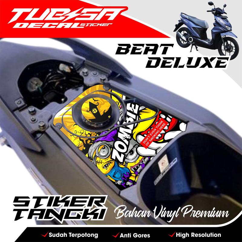 STIKER STICKER TENGKI MOTOR BEAT DELUXE 2021-2024 - Sticker Tangki ...