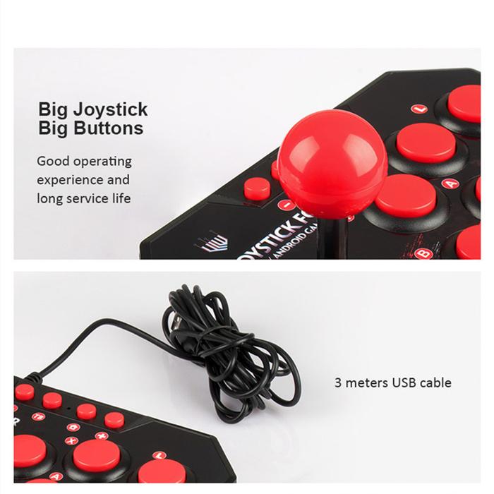 Jual 4 in 1 Retro Arcade Station Fighting Stick Game Joystick ...