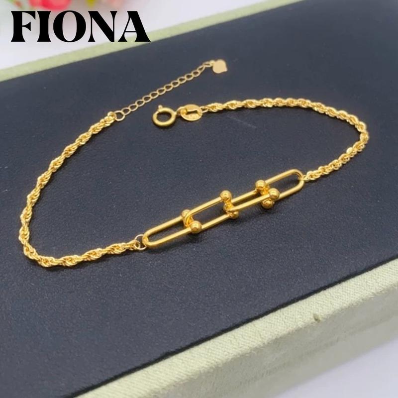 【FIONA】Fashion U-Shape Rope Chain Bracelet Accessories For Women ...