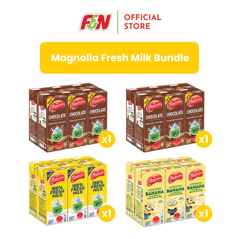 MAGNOLIA UHT Susu Segar (200ml x 6) + MAGNOLIA UHT Coklat Segar ...