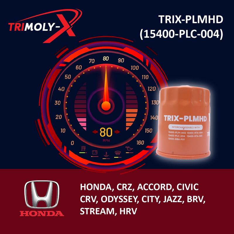 TRIMOLY-X TRIMOLYX TRIX-PLMHD OIL FILTER HONDA ACCORD CIVIC CRV ...