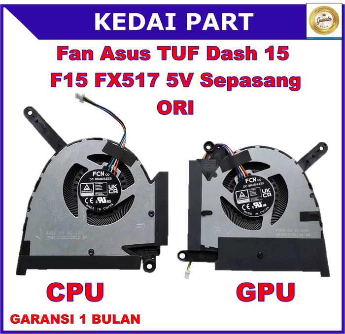 Jual Kipas Fan Asus TUF Dash 15 F15 FX517 FX517Z FX517ZC FX517ZE ...