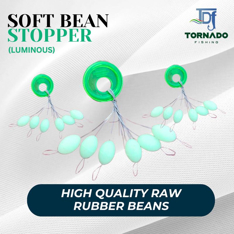Tornado Fishing Soft Bean Stopper [Luminous / Non-Luminous] 2PCS ...