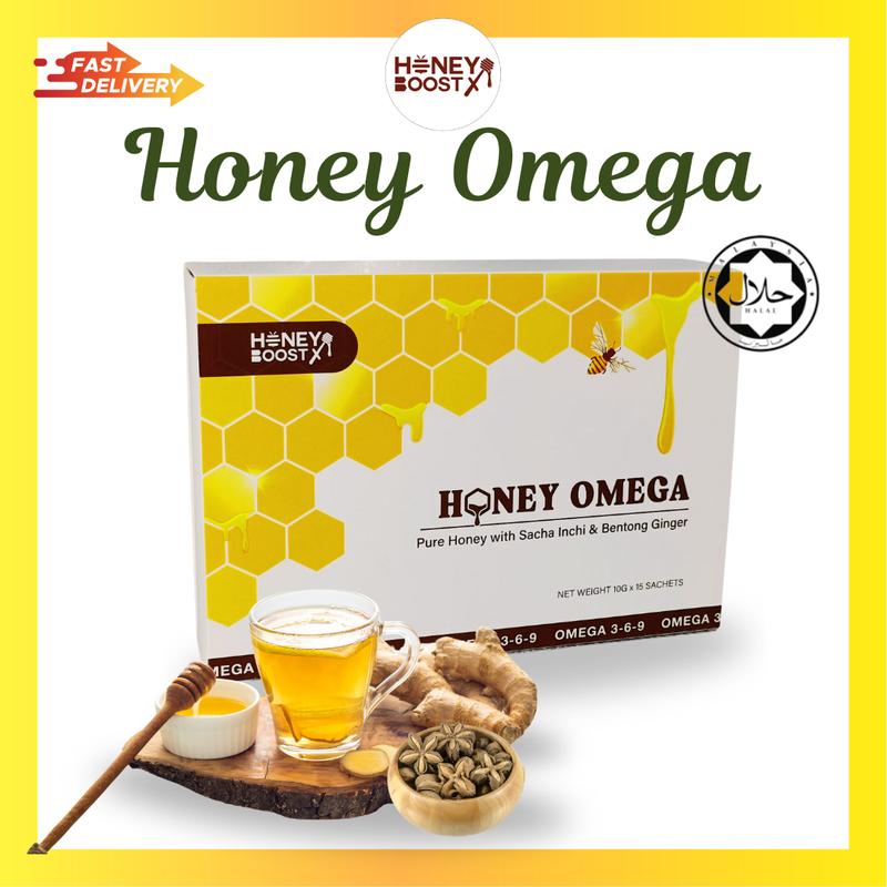HALAL Honey Omega Madu Omega 3In1 Sachet with Sacha Inchi an - TikTok ...
