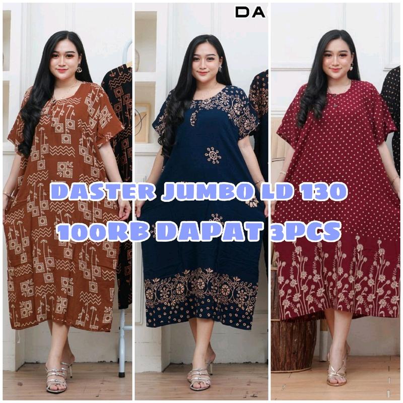 Hemat 100Rb dapat 3pcs daster jumbo ld 130 busui freindly bumil - Shop ...