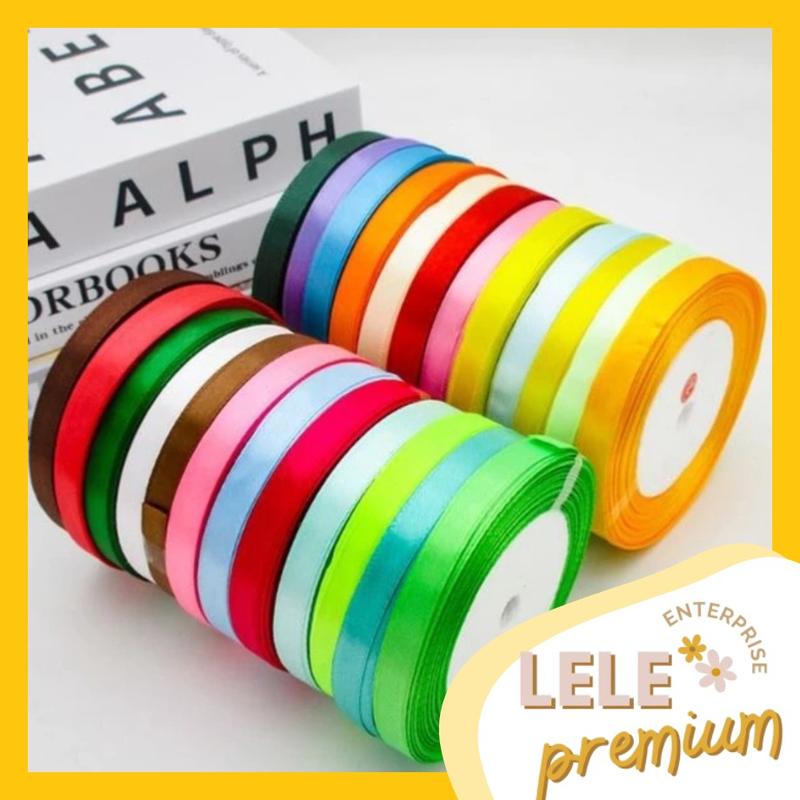 LELE (22m) 1cm Satin Riben Bunga Hadiah Hantaran Satin Ribbo - TikTok ...