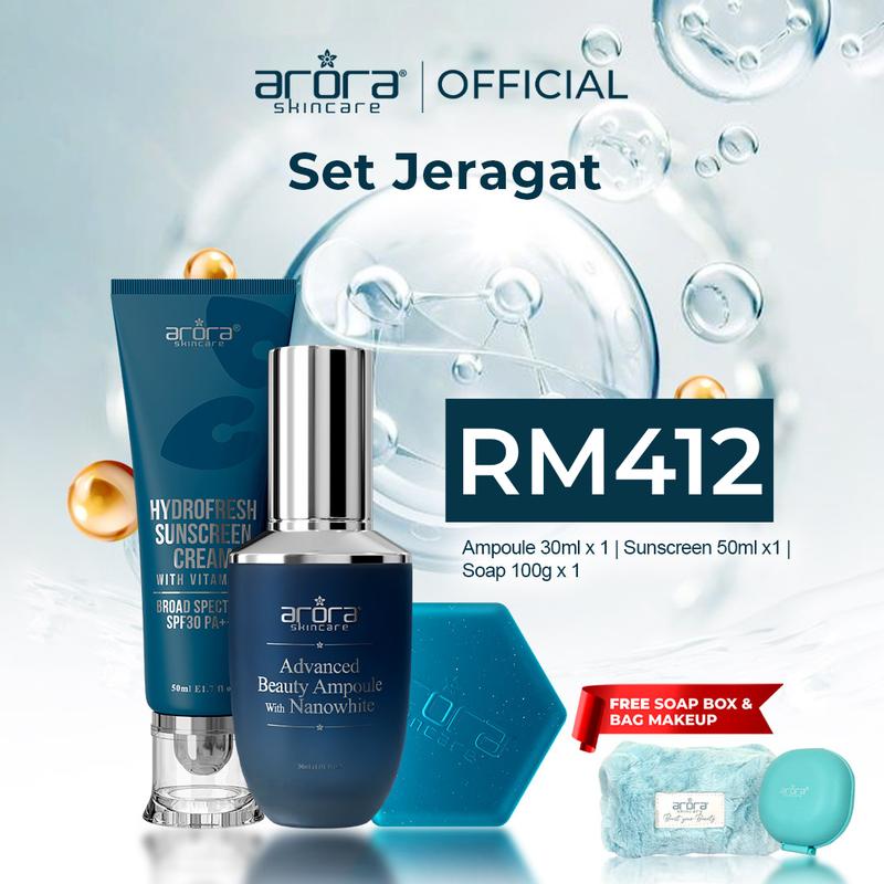 ARORA SKINCARE Set Jeragat - Advanced Beauty Ampoule With Nanowhite ...