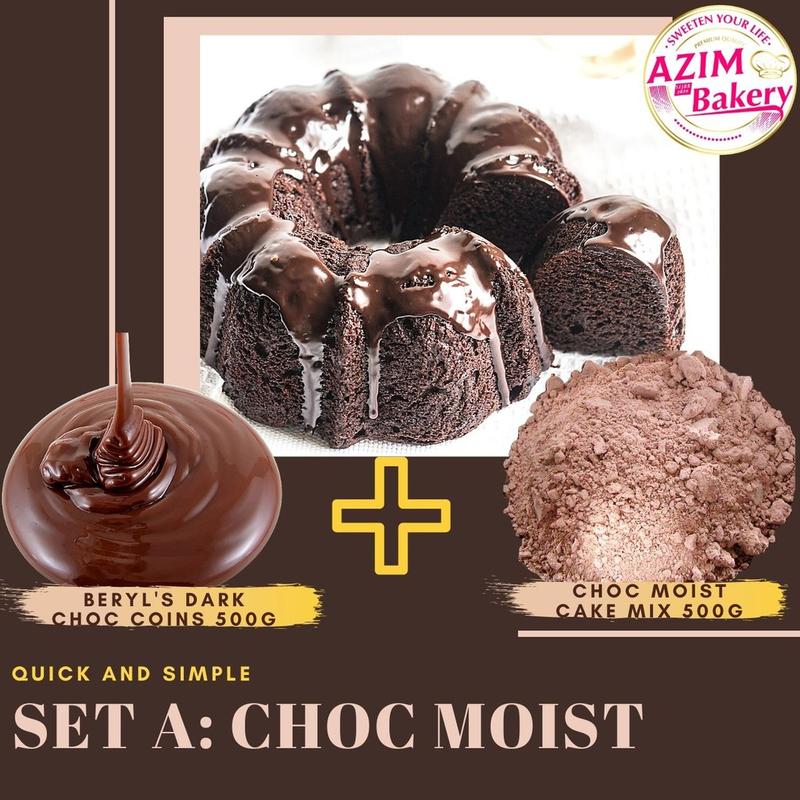 Set Raya Beryl's Chocolate Moist Cake Premix | Combo Tepung Segera ...