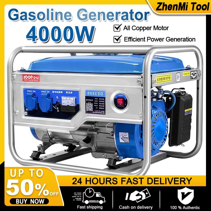4000W Portable Gasoline Generator Heavy Duty 4-Stroke Electric - TikTok ...