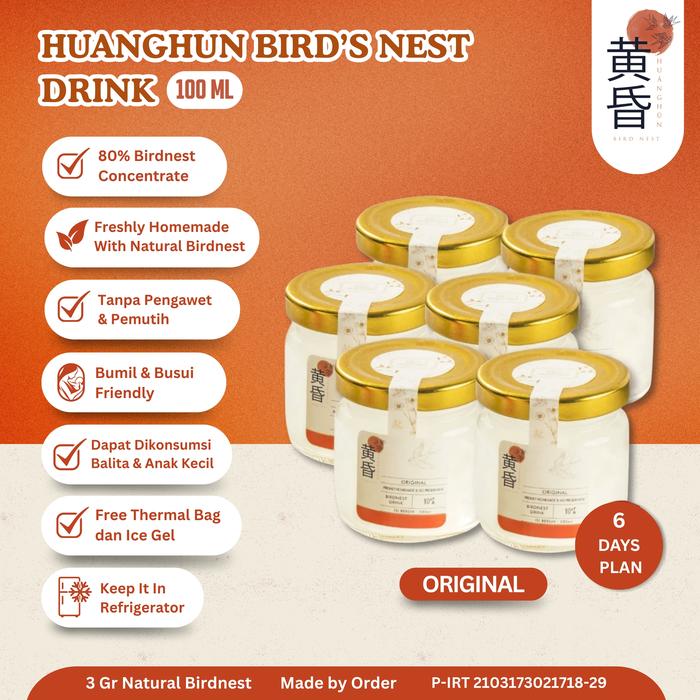 Jual [PAKET HUANGHUN BIRDNEST DRINK] Minuman Sarang Burung Walet 100ml ...