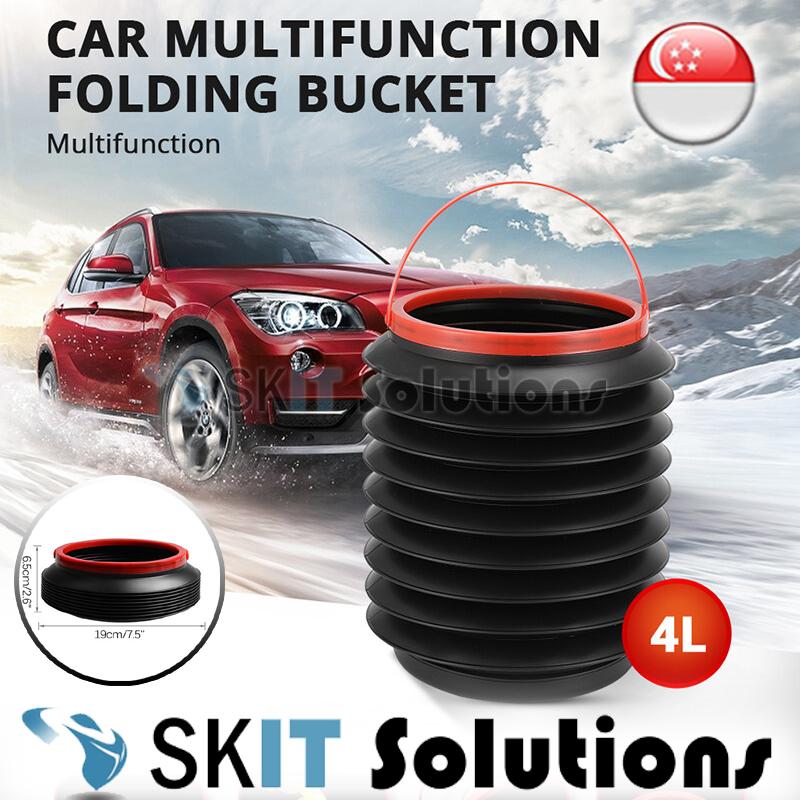 【SKIT SG】4L Car Window Cleaning Bucket Folding Collapsible Fishing ...