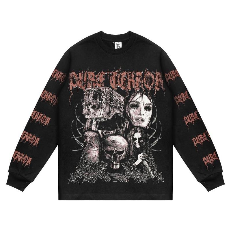GRDT - Pure Terror T-Shirt Long Sleeve Oversized - Shop | Tokopedia
