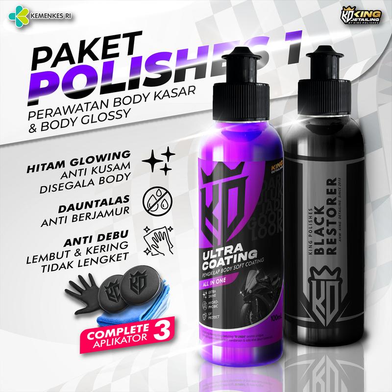 Paket Polishes 1 Perawatan Eksterior Pengkilap Semi Coating Dan ...