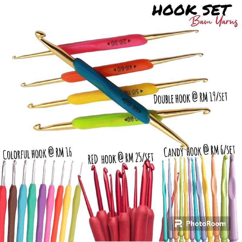 HOOK MERAH, Double, colorful, plastic JARUM KAIT SATU - TikTok Shop ...