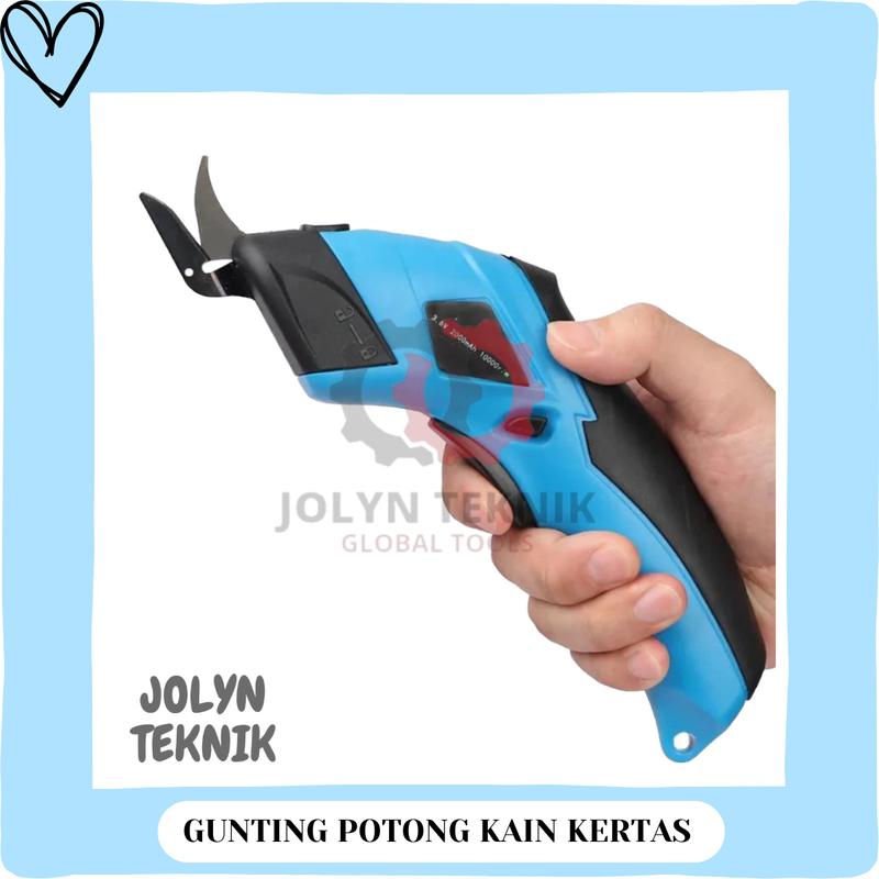 Gunting Potong Kain Kertas Karpet PVC Elektrik Scissor Cutte - Shop ...