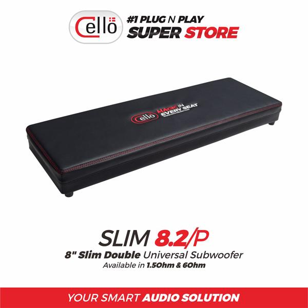 Jual CELLO Slim 8.2 Universal Subwoofer 8 Inch – Subwoofer Tipis Mobil ...