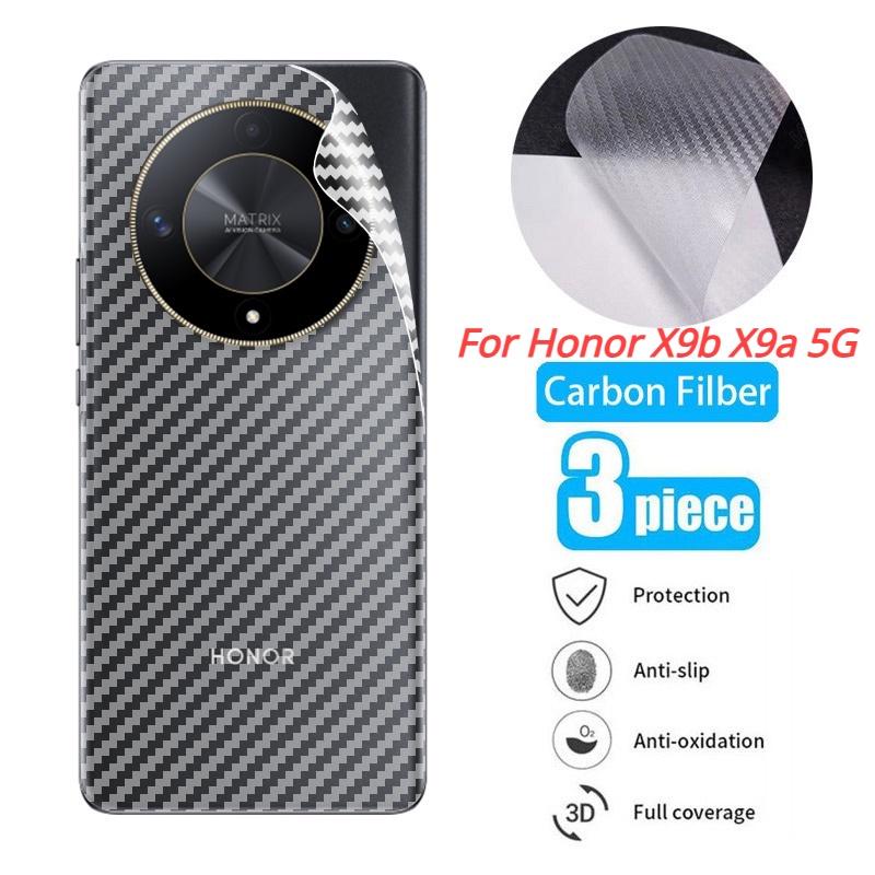 3PCS Back Carbon Fiber Film For Honor X9b X9a 5G HonorX9b HonorX9a ...
