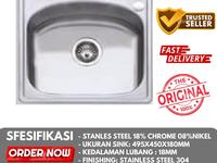 Jual PAKET KITCHEN SINK COSMIC SQUARE 495 + KRAN DINGIN - Jakarta Barat ...