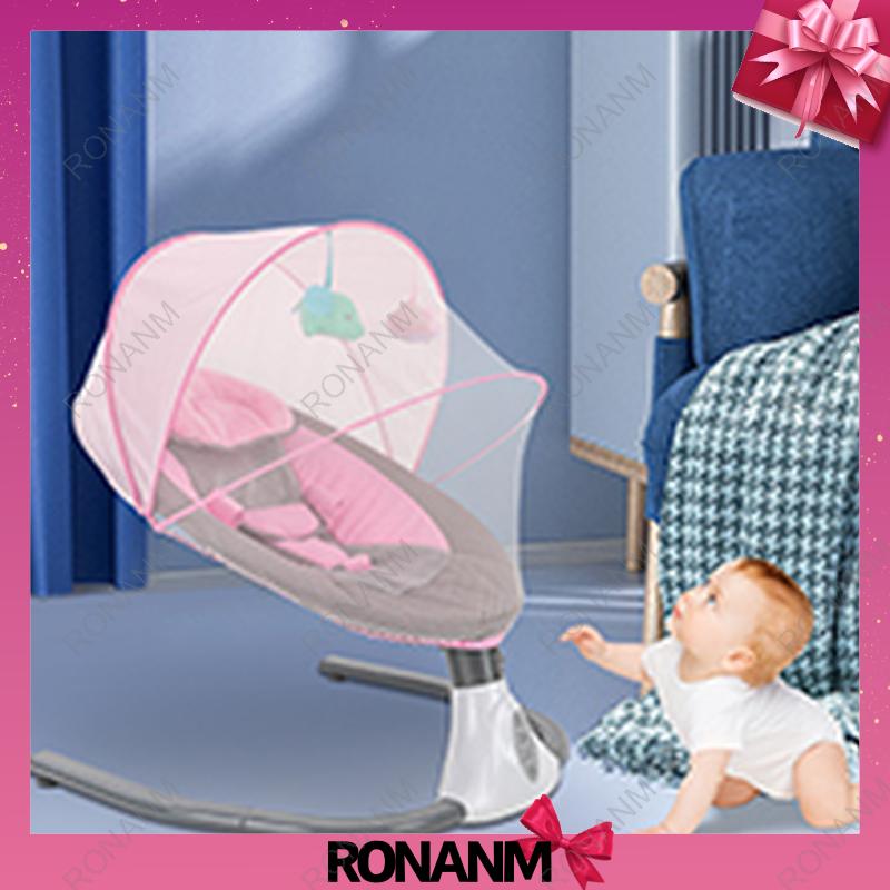 RONANM Electric Baby Rocker Swing with Mosquito Net Multifunctional ...