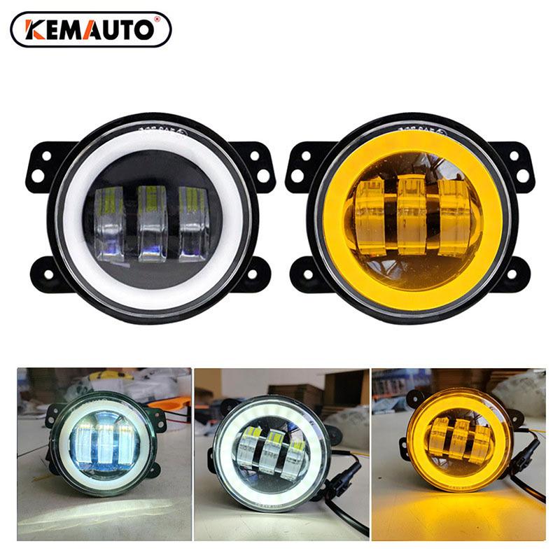 Lampu kereta 2pcs daymaker fog lamp 4 inch 30 watt Fog lamp Angel ...