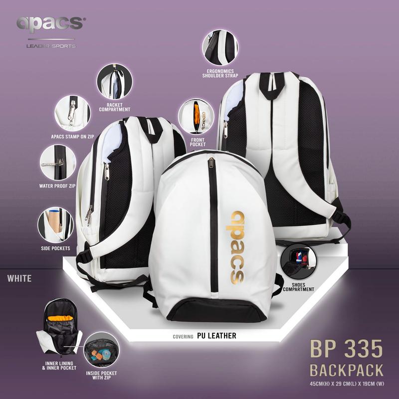 (FOR 1 PC RACKET) APACS BACKPACK BP335 - TikTok Shop Malaysia