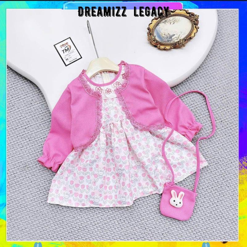 Girl Dress with Cardigen & Bag | 1y - 8y - TikTok Shop Malaysia
