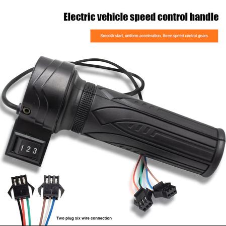 3 Speed ABS EBike Twist-Speed Throttle 24V 36V 48V 72V For Electric ...