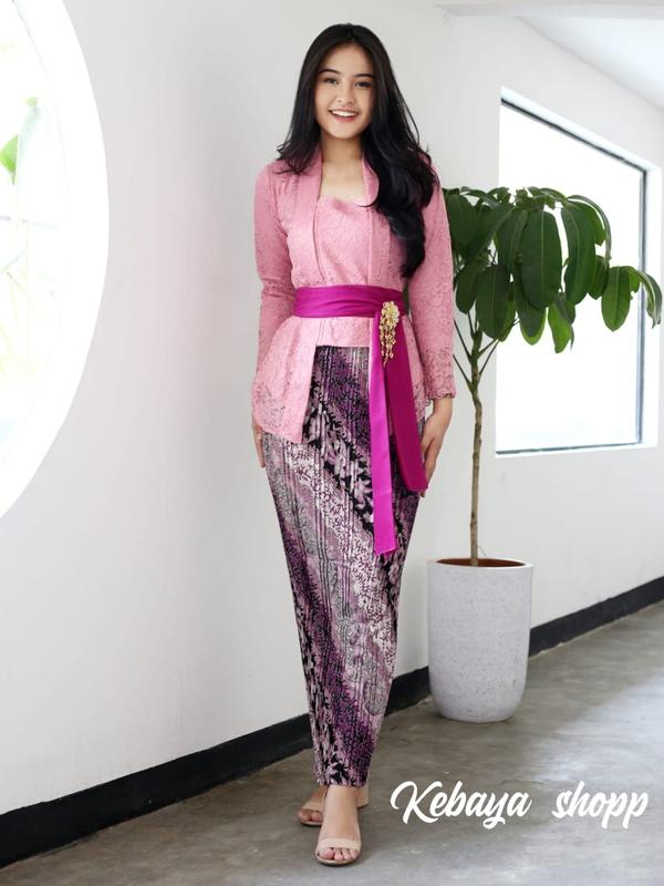 3 in 1 setelan kebaya bali furing terbaru ld 120 - 130 cm & rok - Shop ...