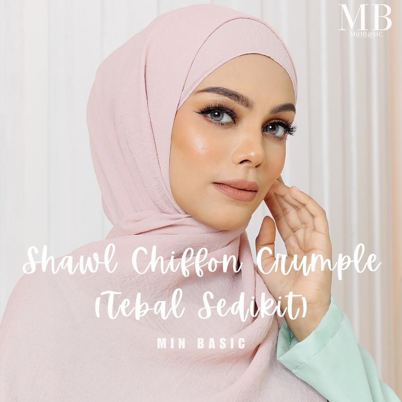 SHAWL CHIFFON CRUMPLE (SEDIKIT TEBAL) - TikTok Shop Malaysia