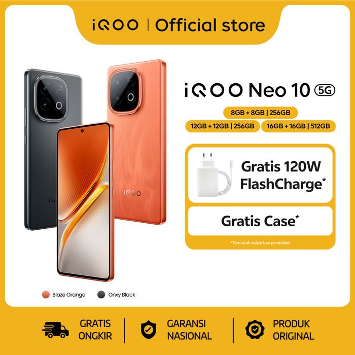 Promo vivo iQOO Neo 10, 1st Snapdragon 8s Gen 4 + Q1 (Dual Chipset), 7K ...