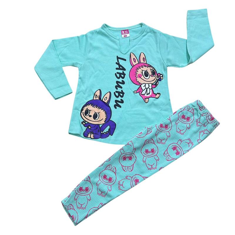 LONG SLEEVE LABUBU PYJAMAS FOR KIDS KAIN PLEATED SELESA PAKAI - TikTok ...