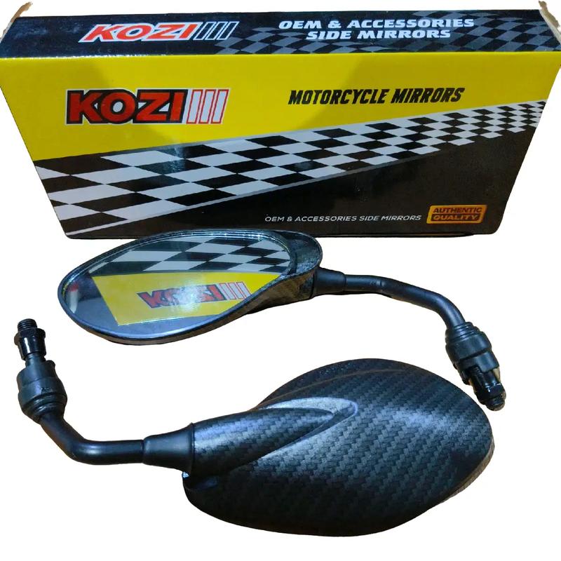 Side mirrors cermin motor (CARBON)(QX-1140) honda yamaha y125zr ...