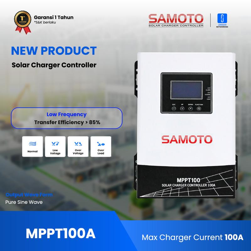Solar Charger Controller MPPT SAMOTO 100A For 12V 24V 48V Panel - Shop ...
