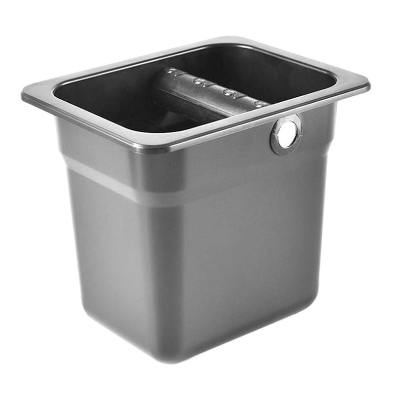 Black Coffee Powder Bucket Espresso Knock Box for Home Restaurant ...