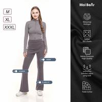 Promo Moi Celana Legging Cutbray Olahraga Serut Wanita - Legging Rok ...