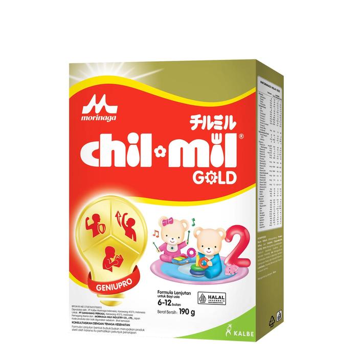 Jual Morinaga Chil Mil Gold Geniupro Formula Bayi Usia 6-12 Bulan 190g ...