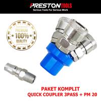 Jual PAKET KOMPLIT QUICK COUPLER 3 PASS + COUPLER PM 20 PRESTON TOOLS ...
