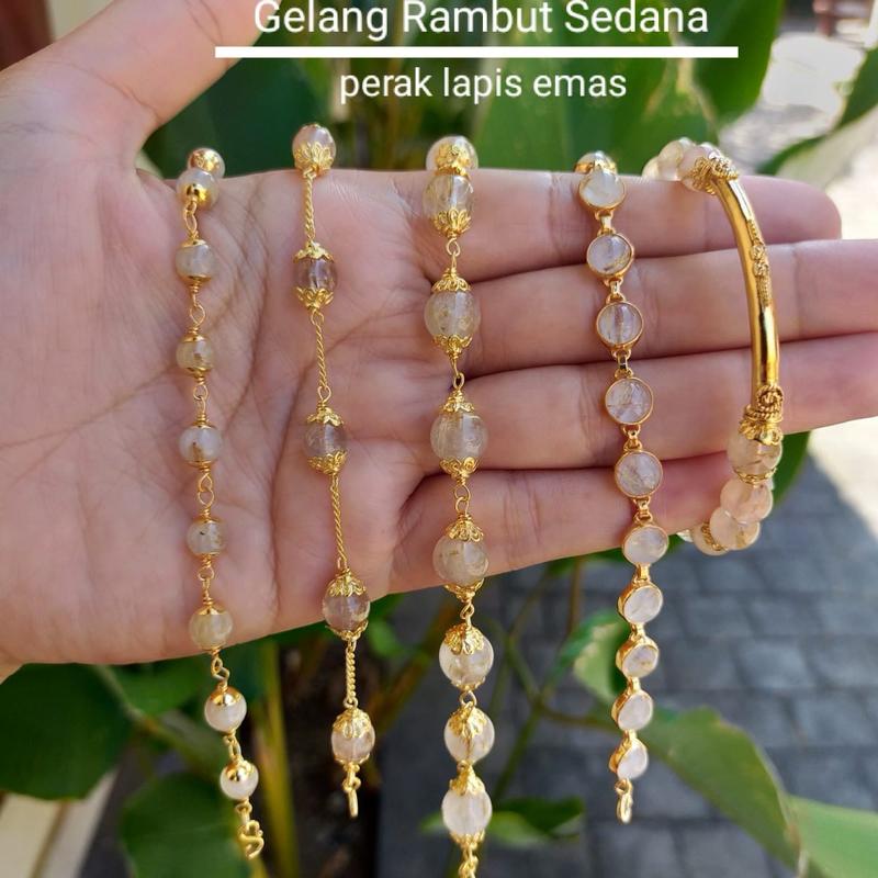 gelang rambut sedana perak lapis emas - Shop | Tokopedia