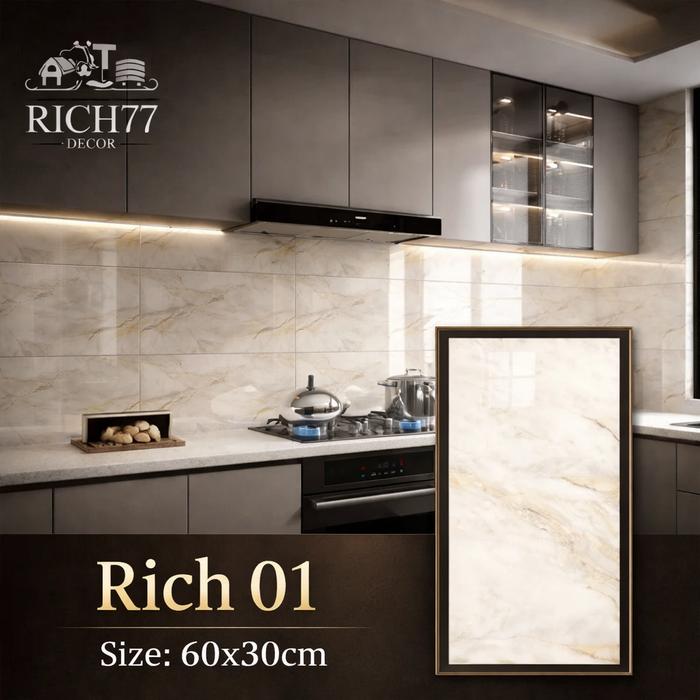 Jual Wallpaper dinding VINYL Marble 30 x 60 cm / Lantai Vinyl Marbel ...