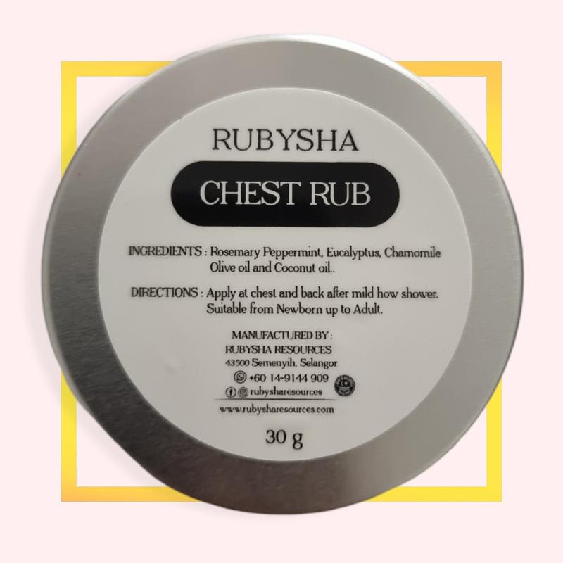 Rubysha Chest Rub | 30 g and 100 g available - TikTok Shop Malaysia